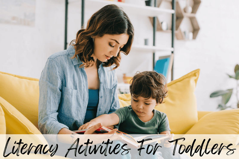 43 Super Beneficial Literacy Activities For Toddlers | Bump To Busy Mama